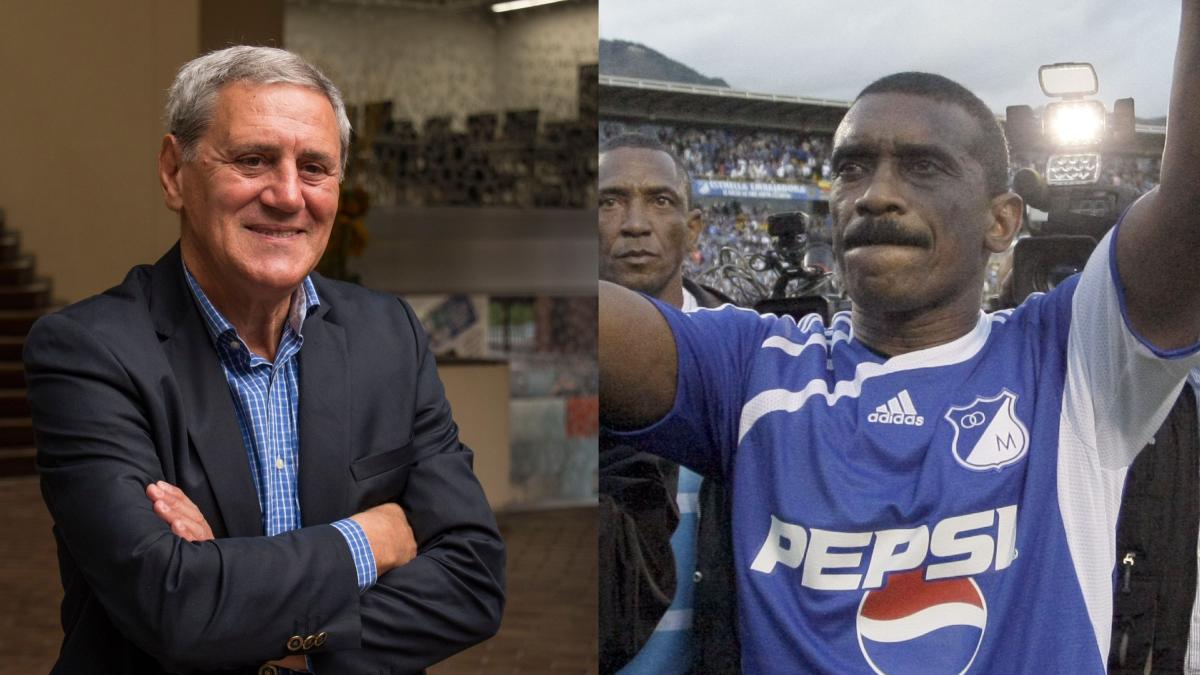Firma de autógrafos de Miguel Ángel Converti y Arnoldo Iguarán