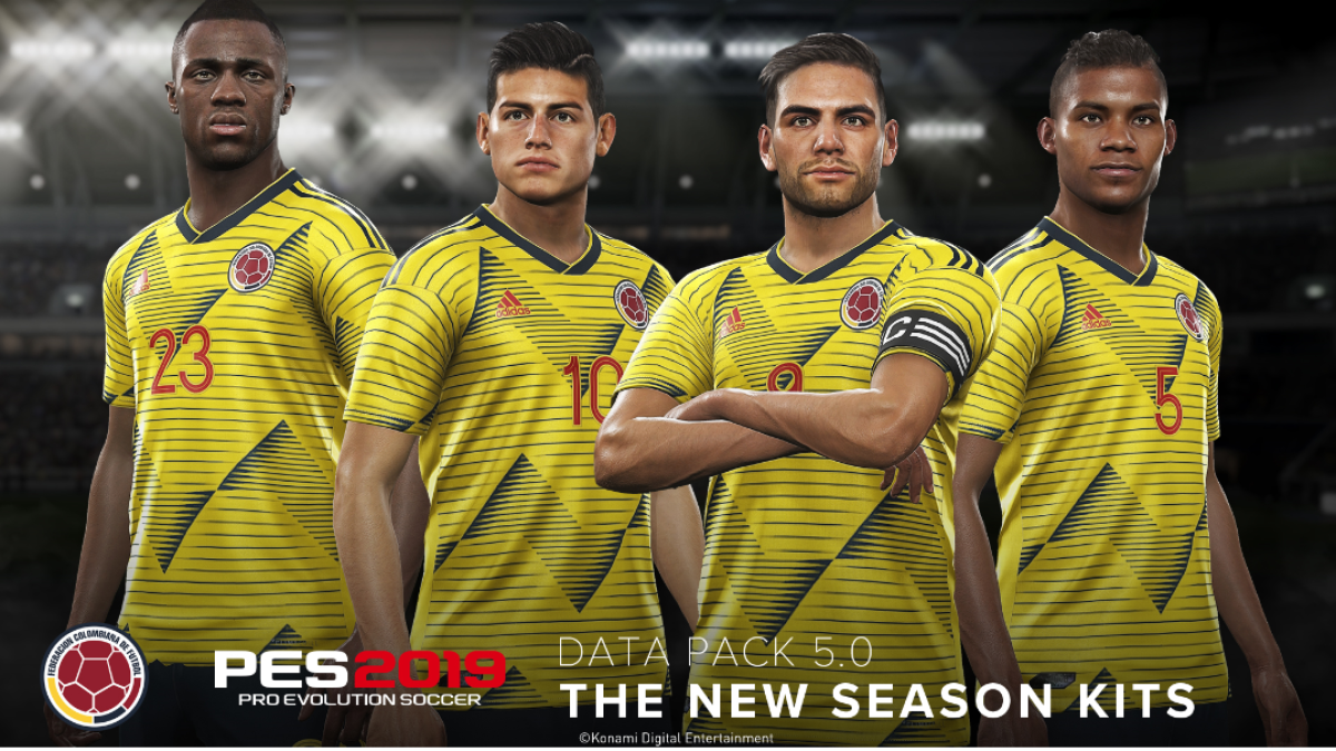 La selección Colombia y su nueva camiseta en PES 2019