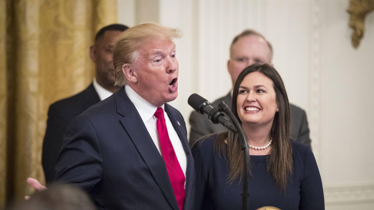 Sarah Sanders, la 'guerrera' de Trump que se cansó de combatir a la prensa