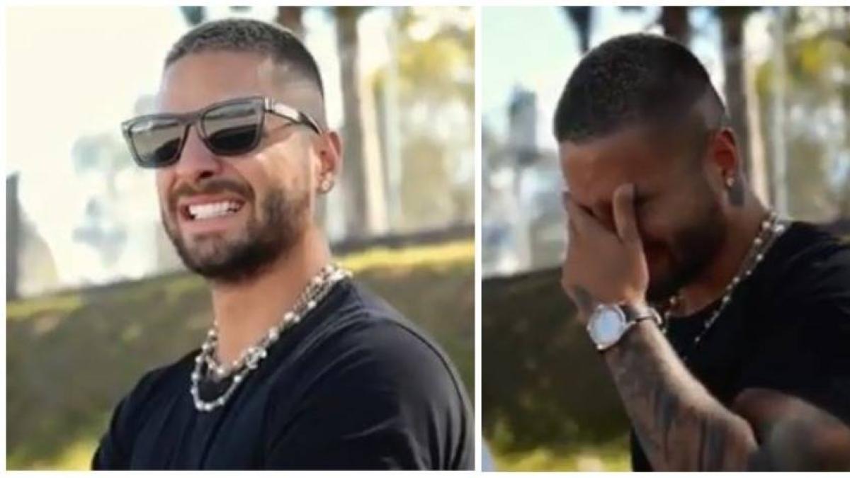 Maluma llora tras recibir su yet privado