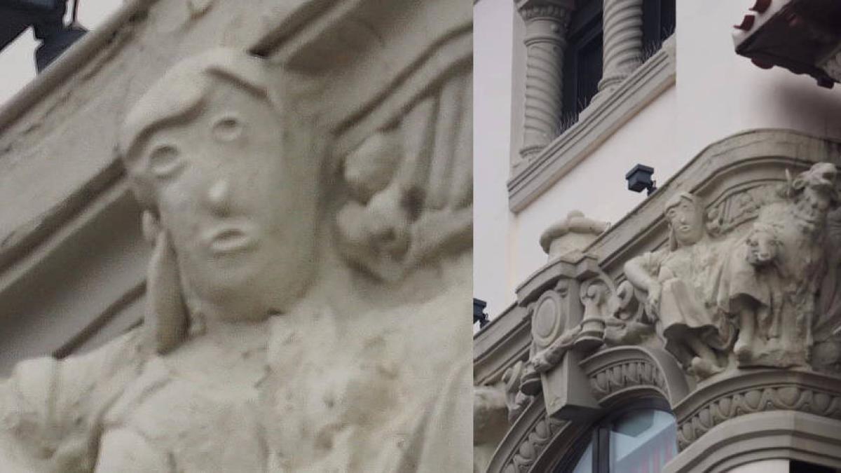 Restauración de estatua en España se viraliza y recuerda al Ecce Momo