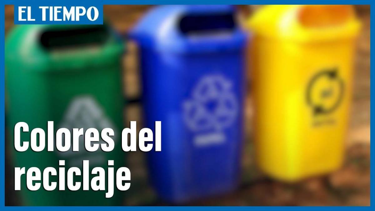 ¿Sabe qué significa el color de cada caneca del reciclaje?