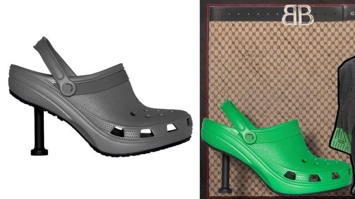 ‘Crocs’ con tacón desataron burlas en redes sociales