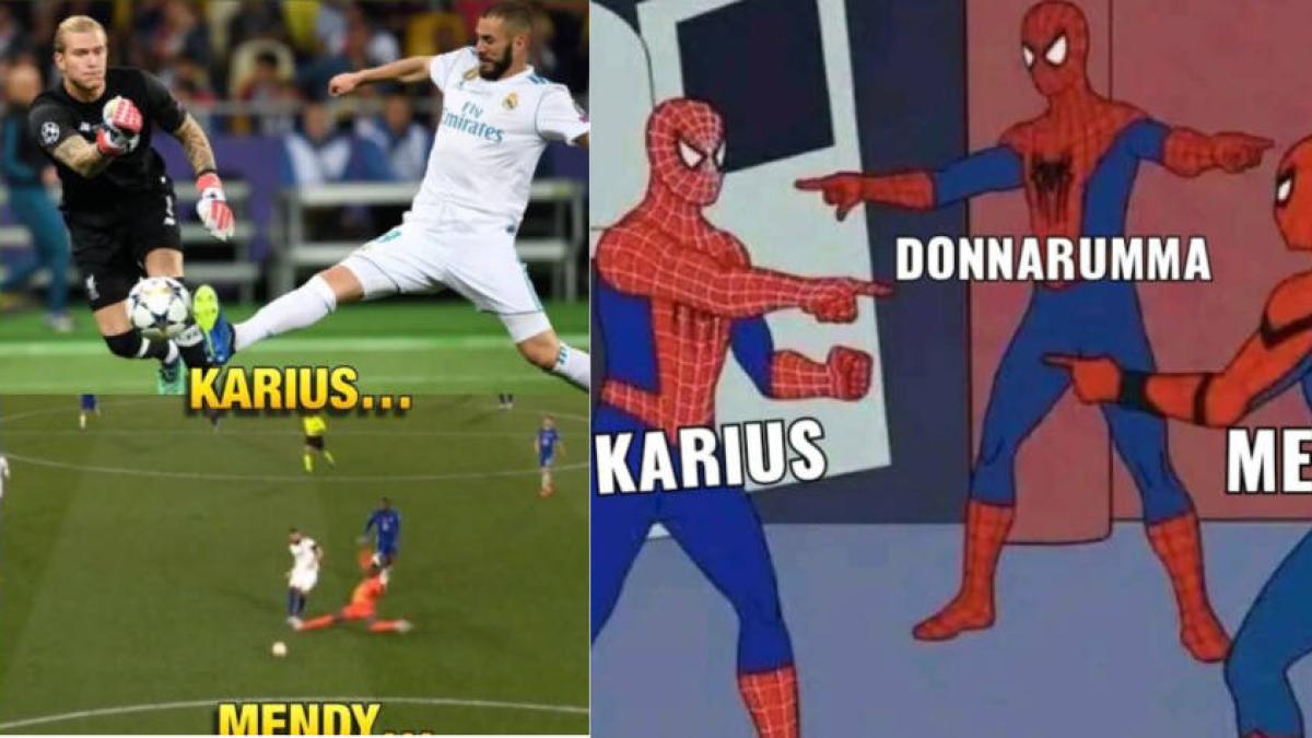 Memes Edouard Mend el hermano de Karius - Real Madrid vs. Chelsea