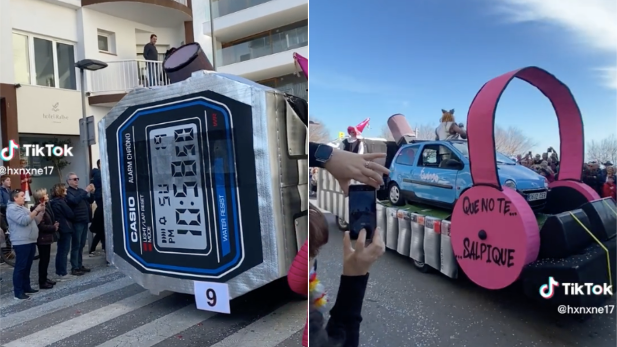 La carroza Shakira en carnavales: con Casio y Twingo incluidos