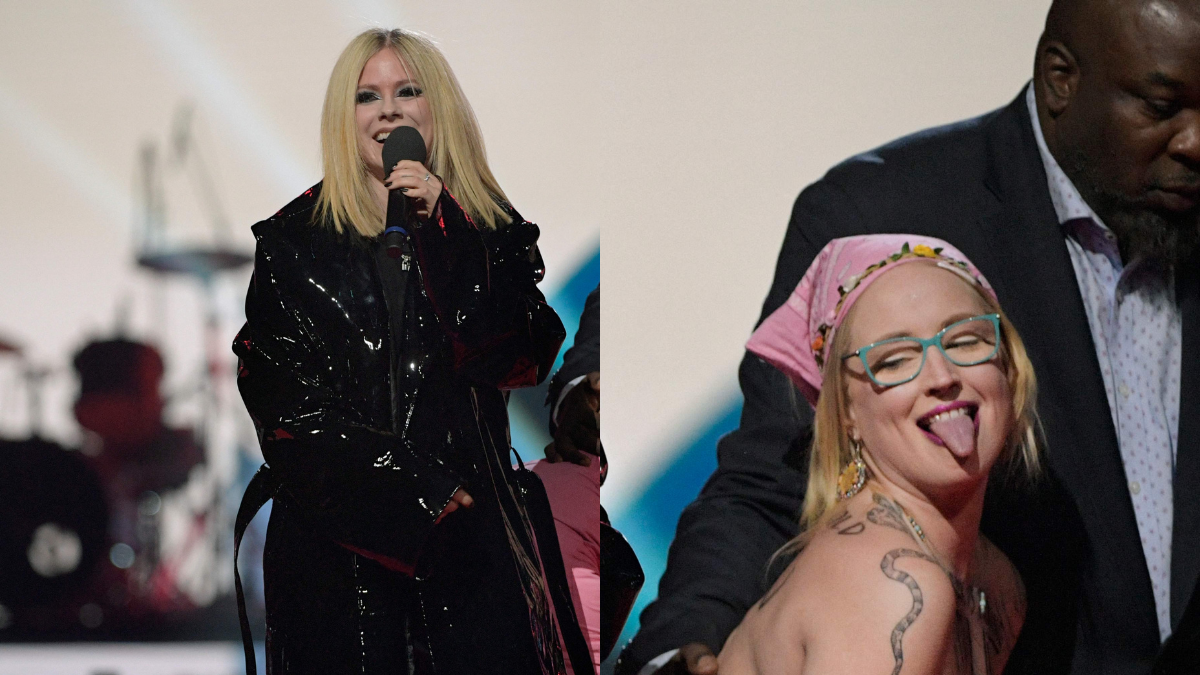 Avril Lavigne baja del escenario a activista que interrumpió su show
