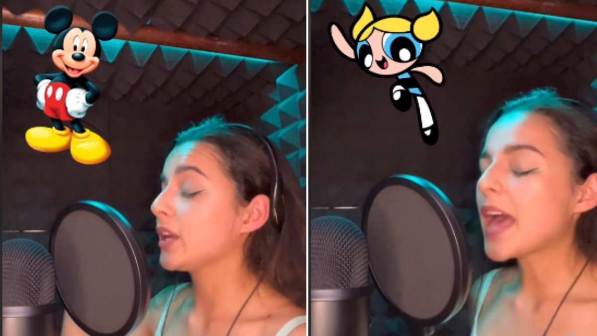 Joven realiza un cover de 'TQG' con la voz de varios personajes animados