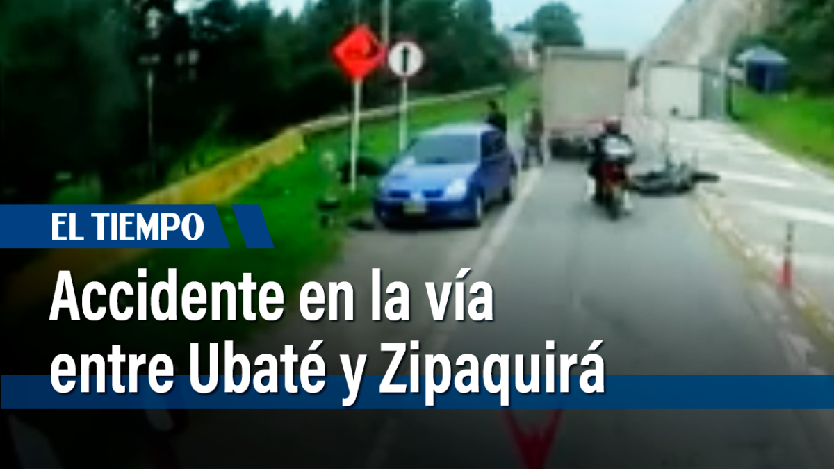 Accidente en la vía entre Ubaté y Zipaquirá