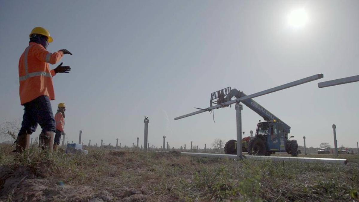 El parque solar más grande del país que se construye en el Atlántico