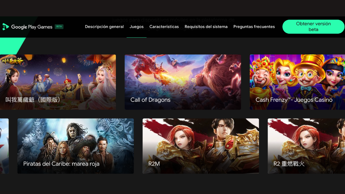 Así puede instalar la beta de Google Play Juegos para poder jugar en PC