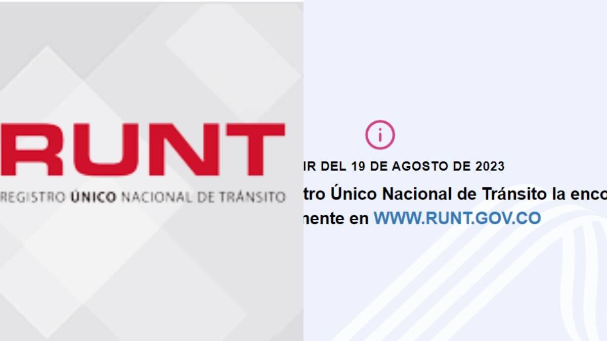 Cambios en la página del RUNT: estas son las novedades del nuevo portal