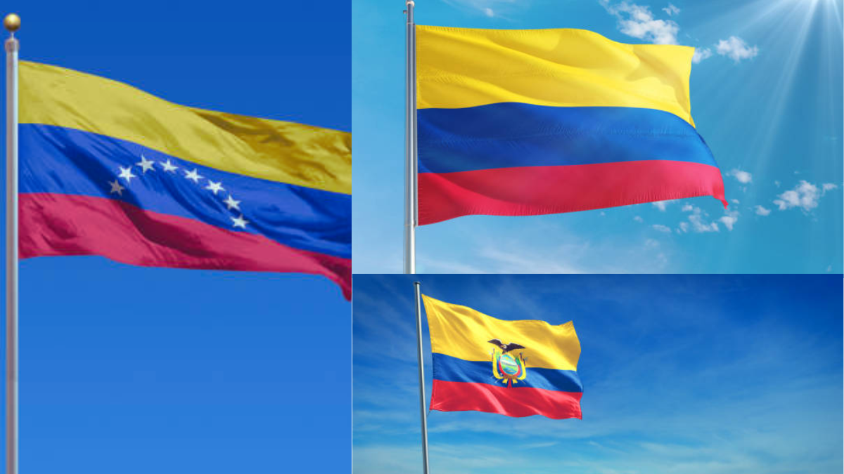 ¿Por qué las bandera de Colombia, Venezuela y Ecuador son parecidas?