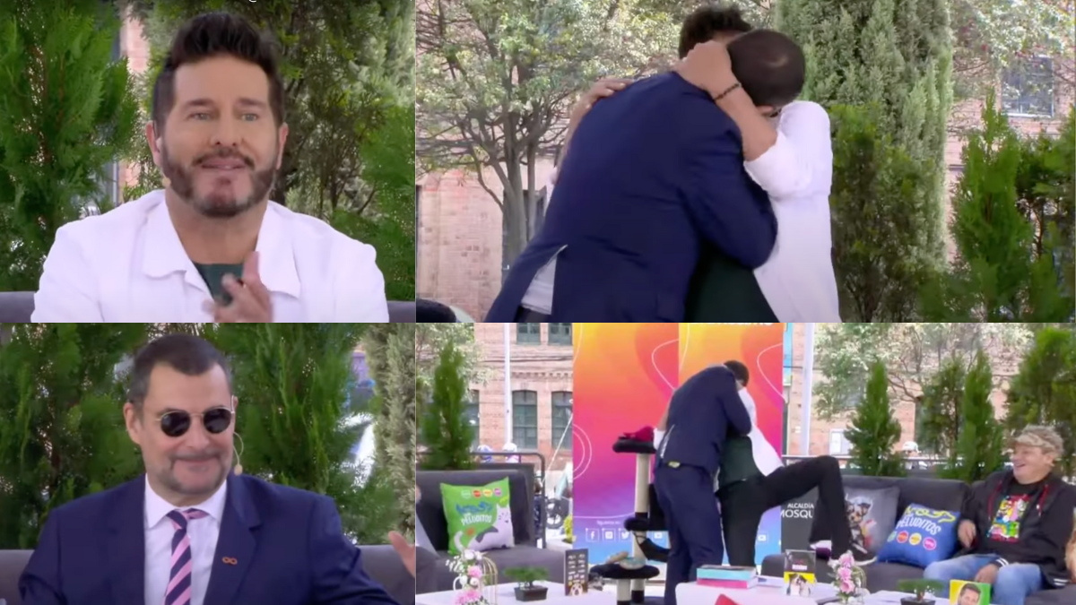 Video: Marcelo Cezán besó en vivo a Rafa Taibó en Bravíssimo