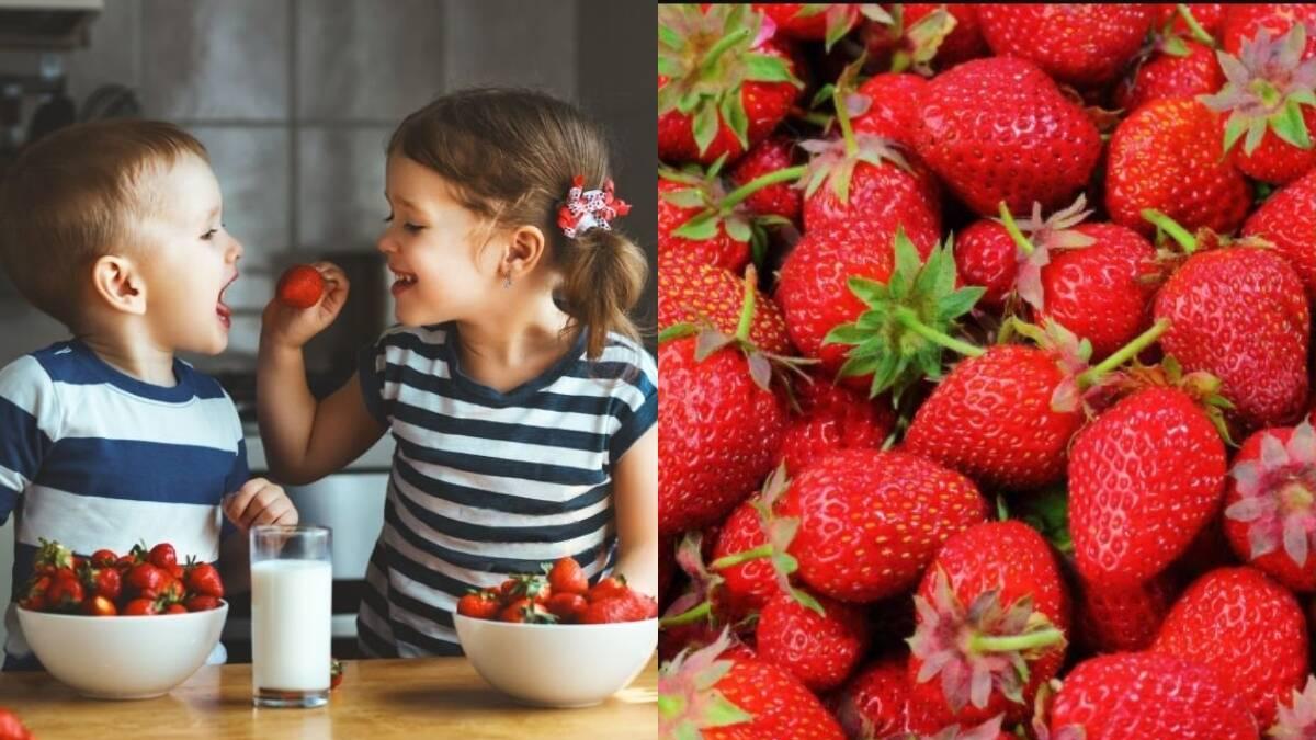 ¿Qué beneficios tiene el consumo de fresas en la salud de los niños?