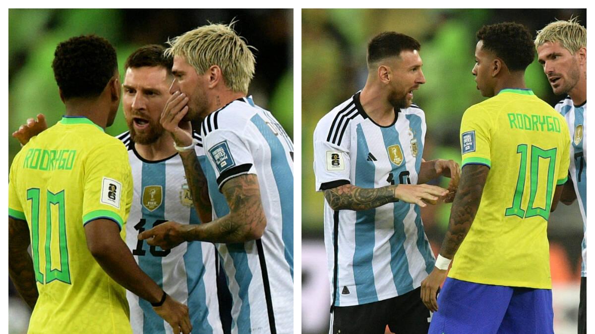 Lionel Messi tuvo tensa discusión con Rodrygo: se revela qué se dijeron