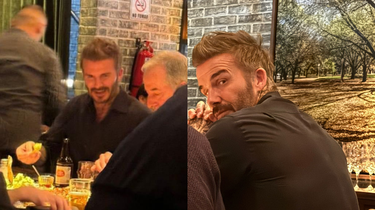 Captan a David Beckham tomándose una Carta Blanca en Monterrey y surgen ...