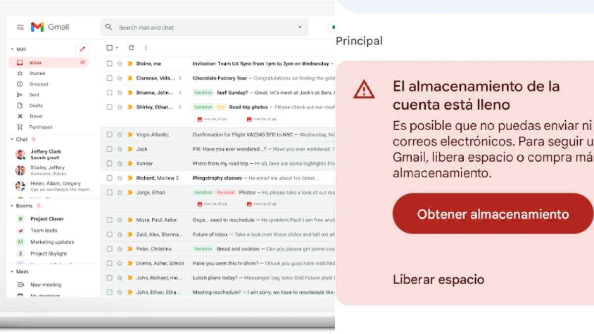 ¿Almacenamiento lleno en Gmail? El propio Google revela cuatro trucos ...