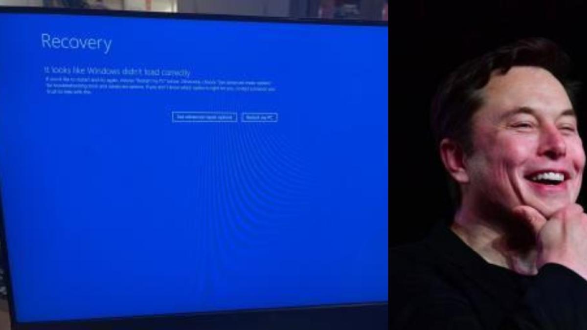 Elon Musk se burla, con un meme, de la falla mundial de Microsoft y ...