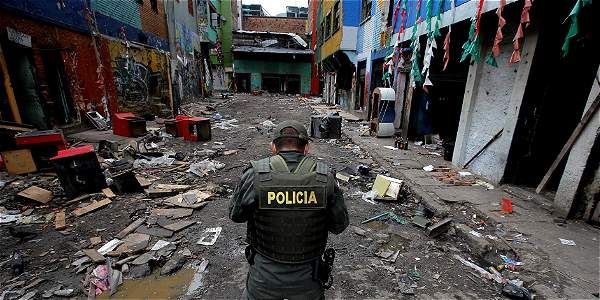 ¿Cómo era la calle del Bronx en Bogotá y qué se encontró en ella?