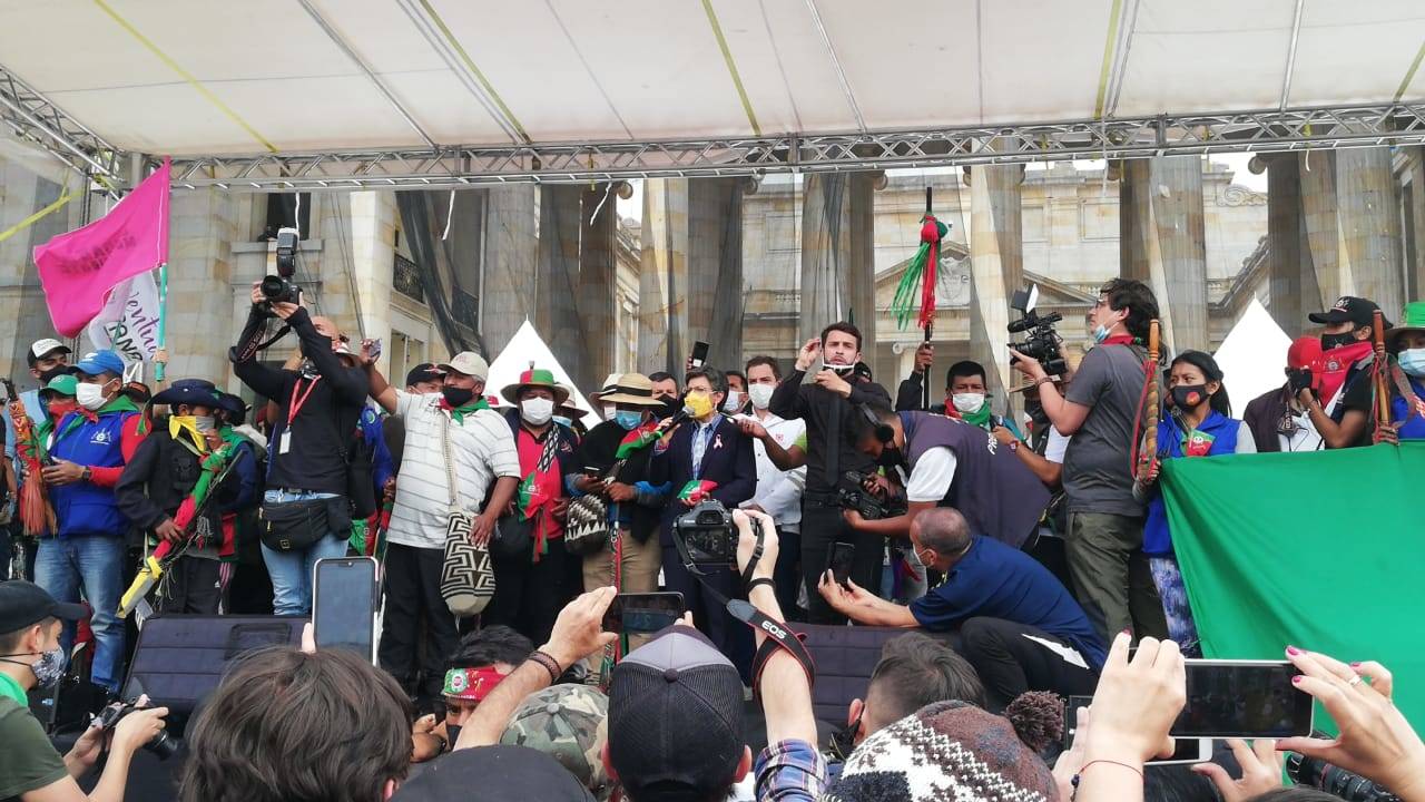 Minga Indígena | En vivo: marcha de indígenas en Bogotá