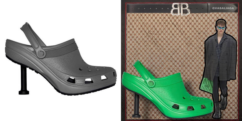 ‘Crocs’ con tacón desataron burlas en redes sociales