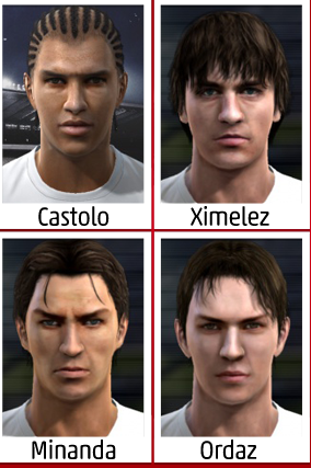 Castolo, Minanda, Ximenez y los cracks de Winning Eleven