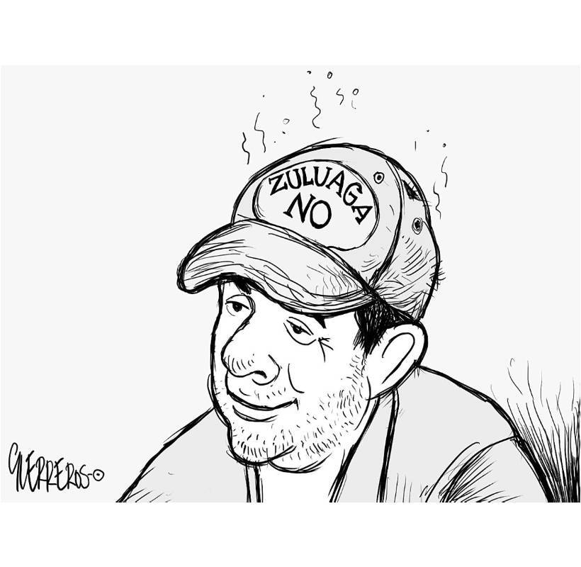 Char no deja su cachucha - Caricatura de Guerreros