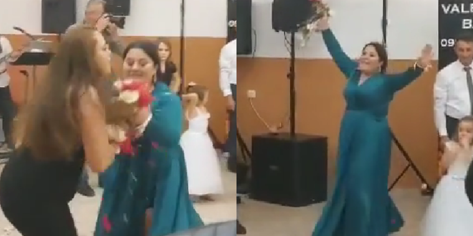 Boda termina en pelea por ramo de la novia
