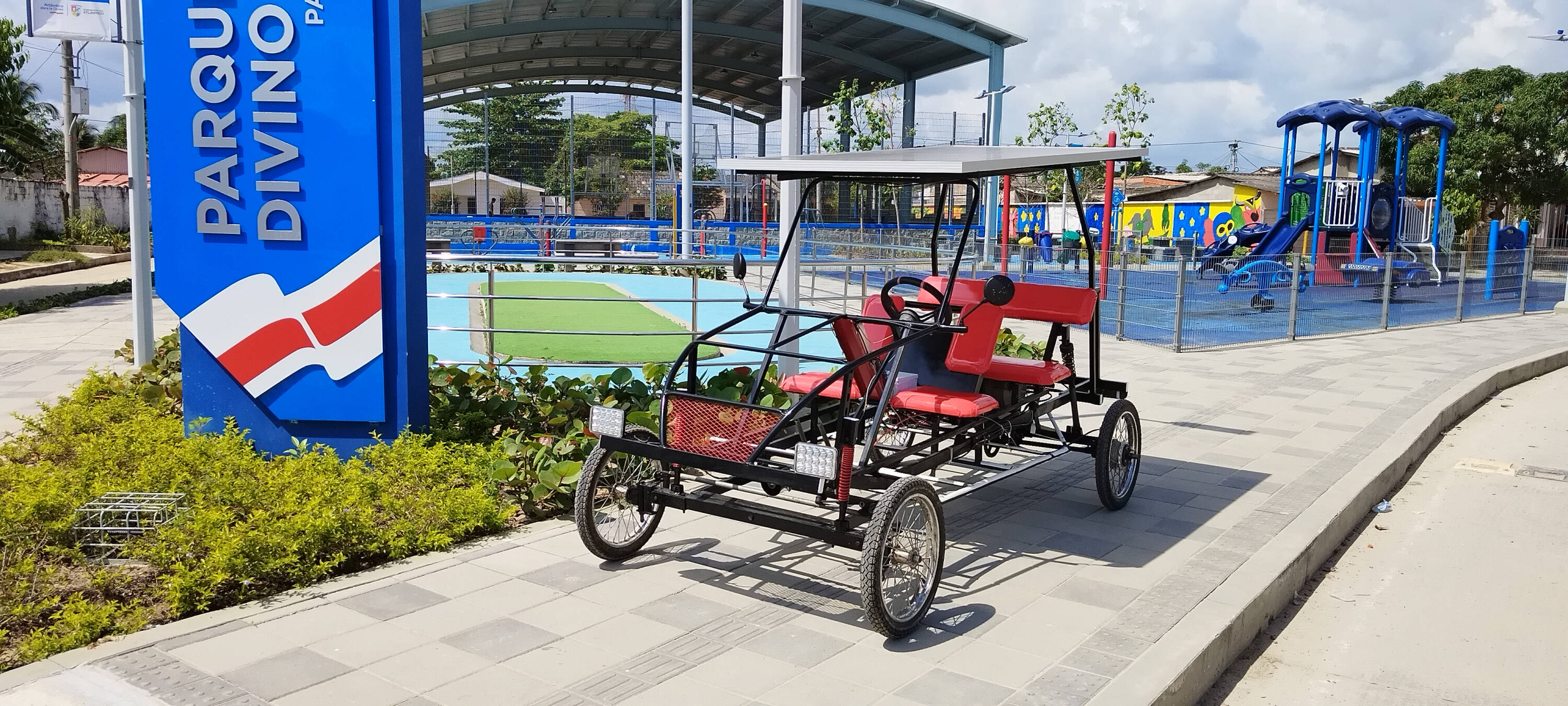 Atlántico: así es el carro solar que rueda en Palmar de Varela