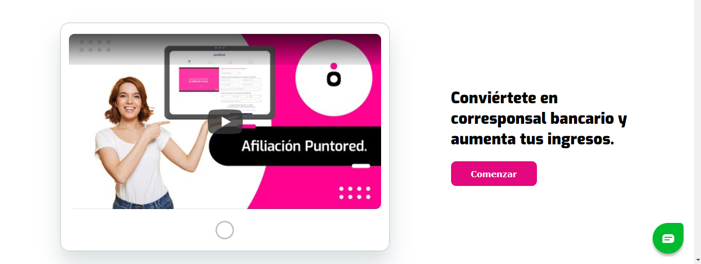 Así puede convertirse en corresponsal bancario con Puntored