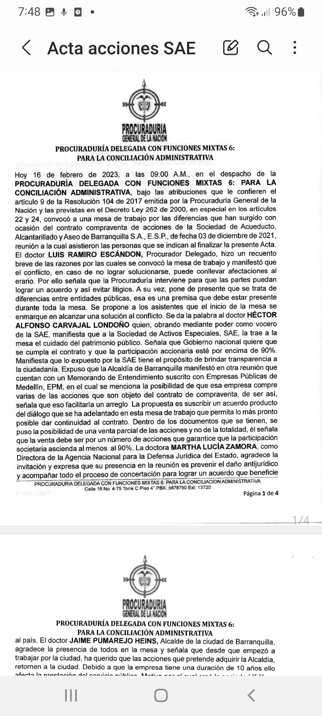 Triple A: los acuerdos entre SAE y alcaldía de Barranquilla