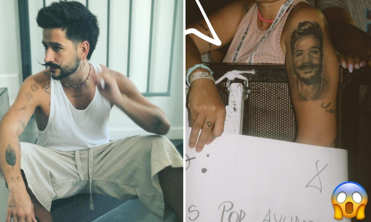 Mujer se tatuó la cara de Camilo, pero el resultado no fue el esperado