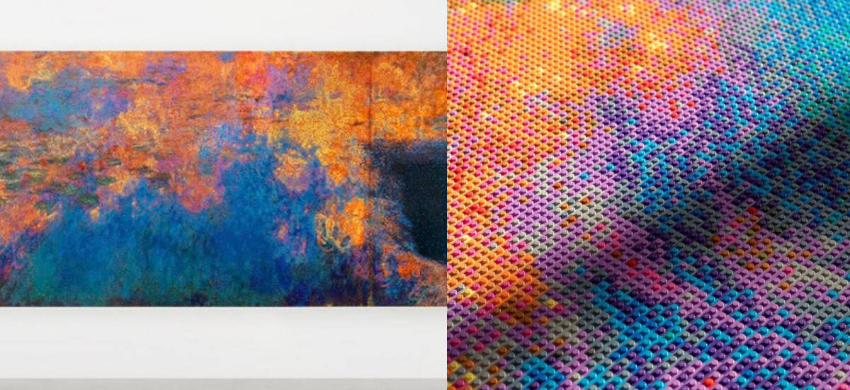 Ai Weiwei creó la obra con Lego más grande del mundo, 'Nenúfares' de Monet