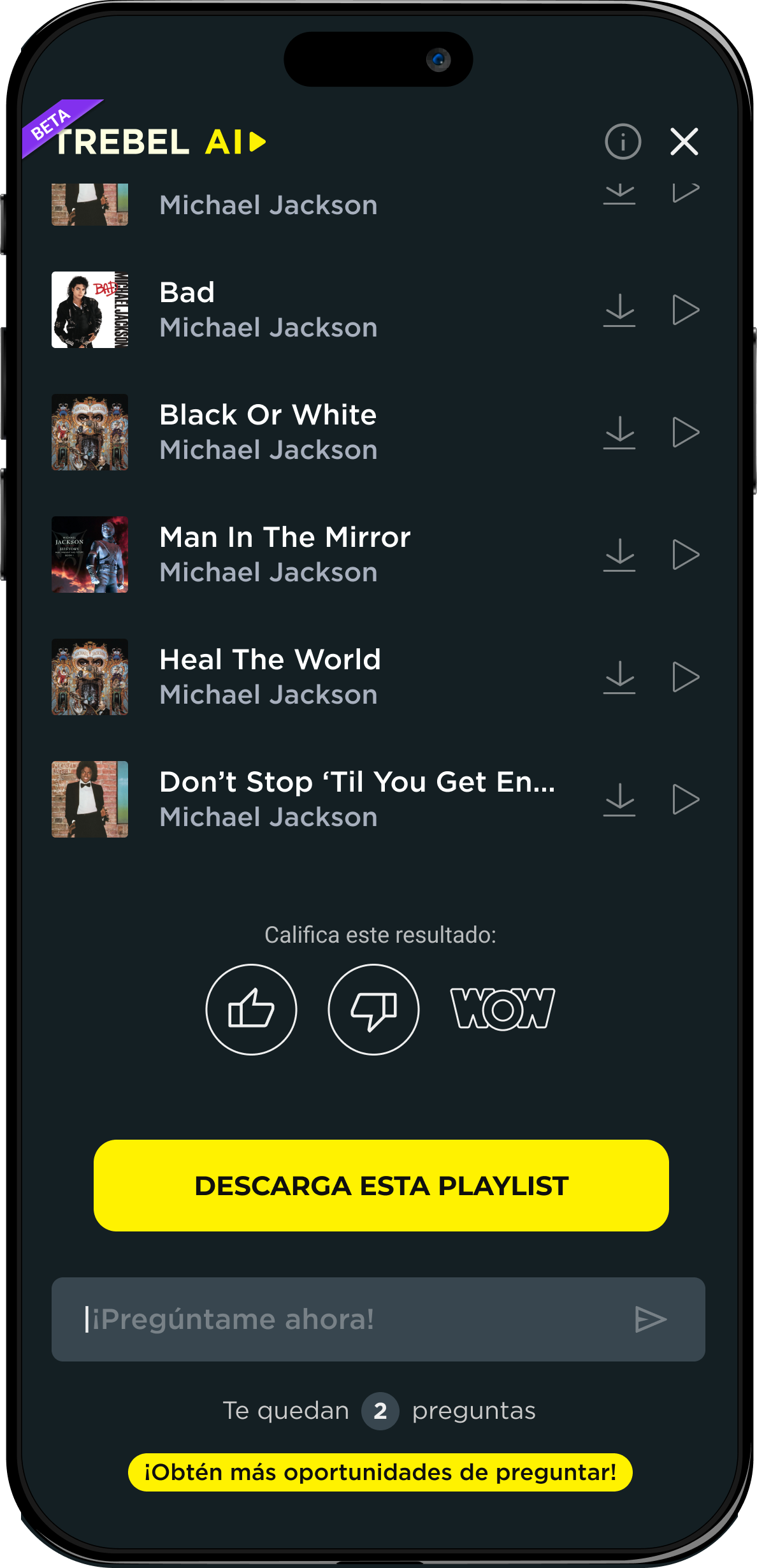 Aplicación de música Trebel lanza función con ChatGPT en Colombia