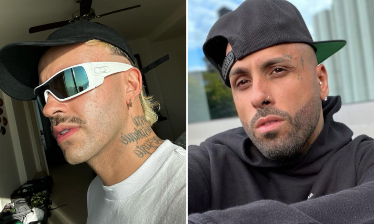 Nicky Jam se disfrazó de Feid, hasta con el mismo bigote