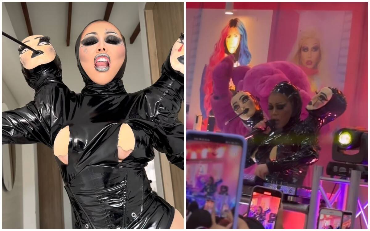 Yina Calderón se deshizo de su vestido en pleno show en vivo