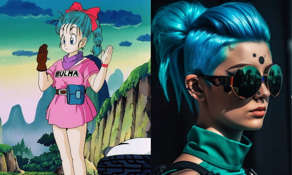 IA reveló cómo se vería 'Bulma' de 'Dragon Ball zeta' en la vida real