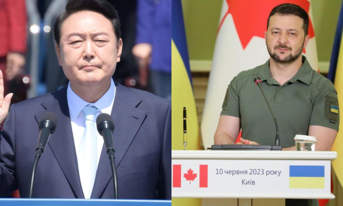 Ucrania: presidente surcoreano visita por sorpresa el país