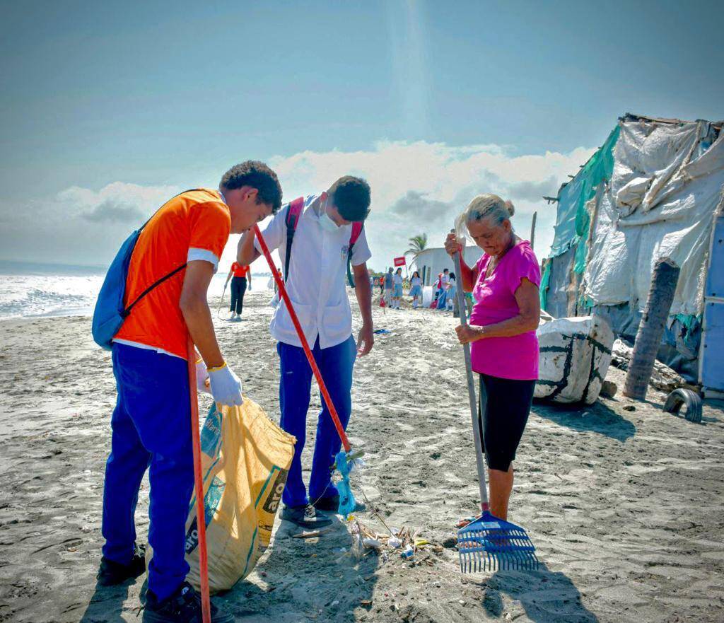 Magdalena: comunidad hace labores de limpieza en Tasajera