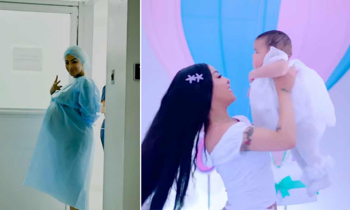 La cantante Yailín muestra por primera vez la cara de su hija Cattleya