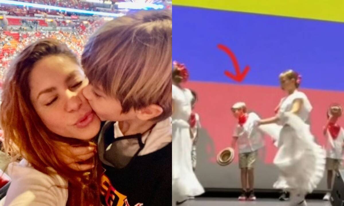 Sasha, el hijo de Shakira y Piqué, bailó 'La pollera colorá' como todo un colombiano