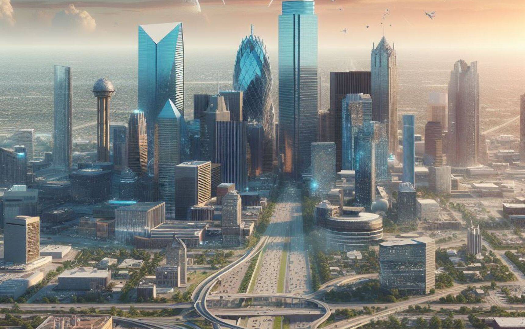 ¿Cómo serán Houston y Dallas en 30 años, según la inteligencia artificial?