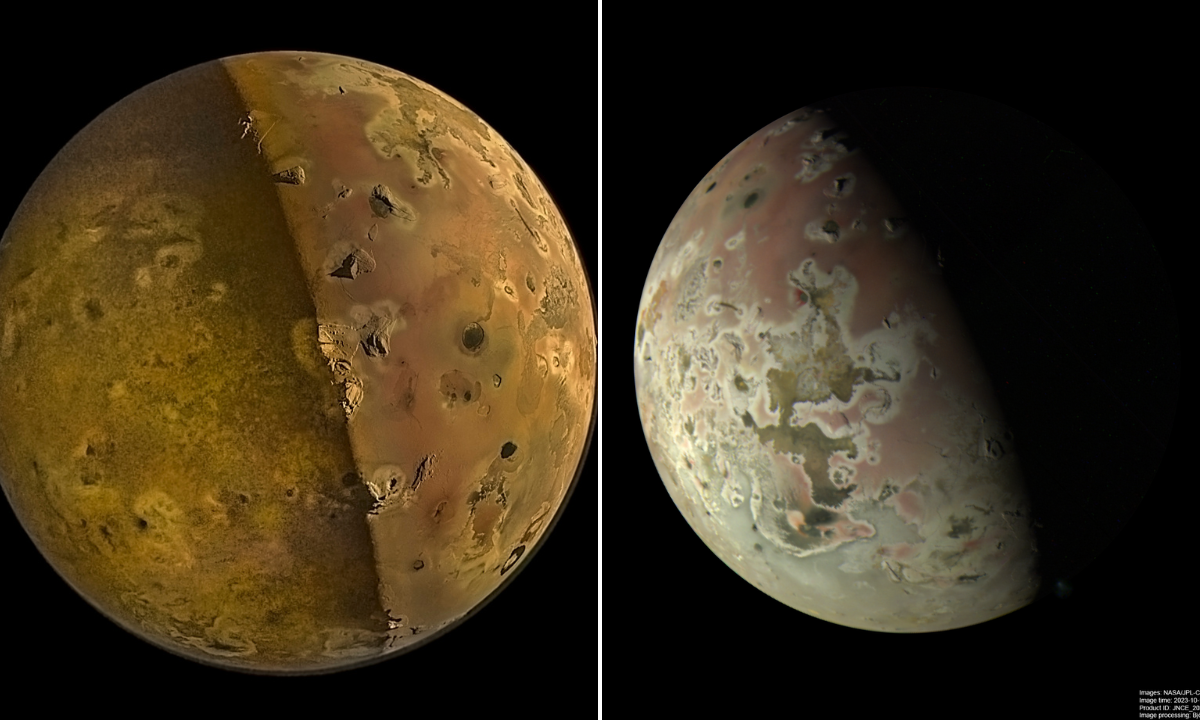 Las impresionantes imágenes de Io, la luna de Júpiter repleta de volcanes