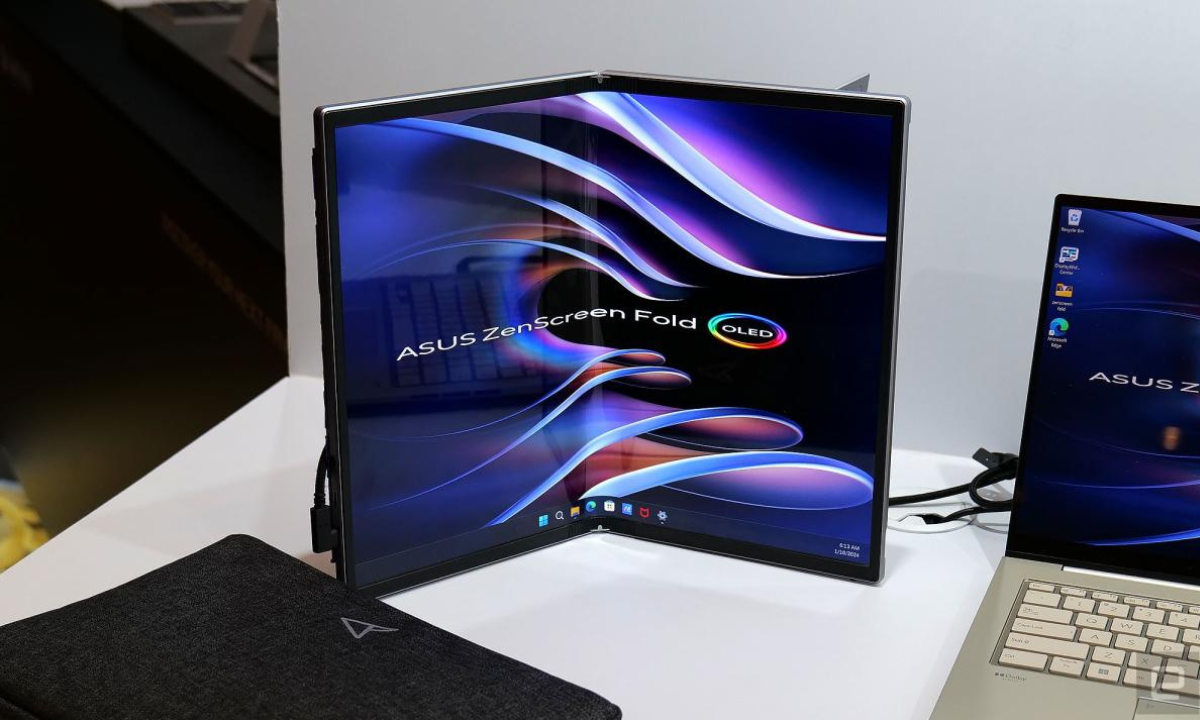 CES 2024: características del Asus ZenScreen Fold OLED MQ17QH, monitor ...