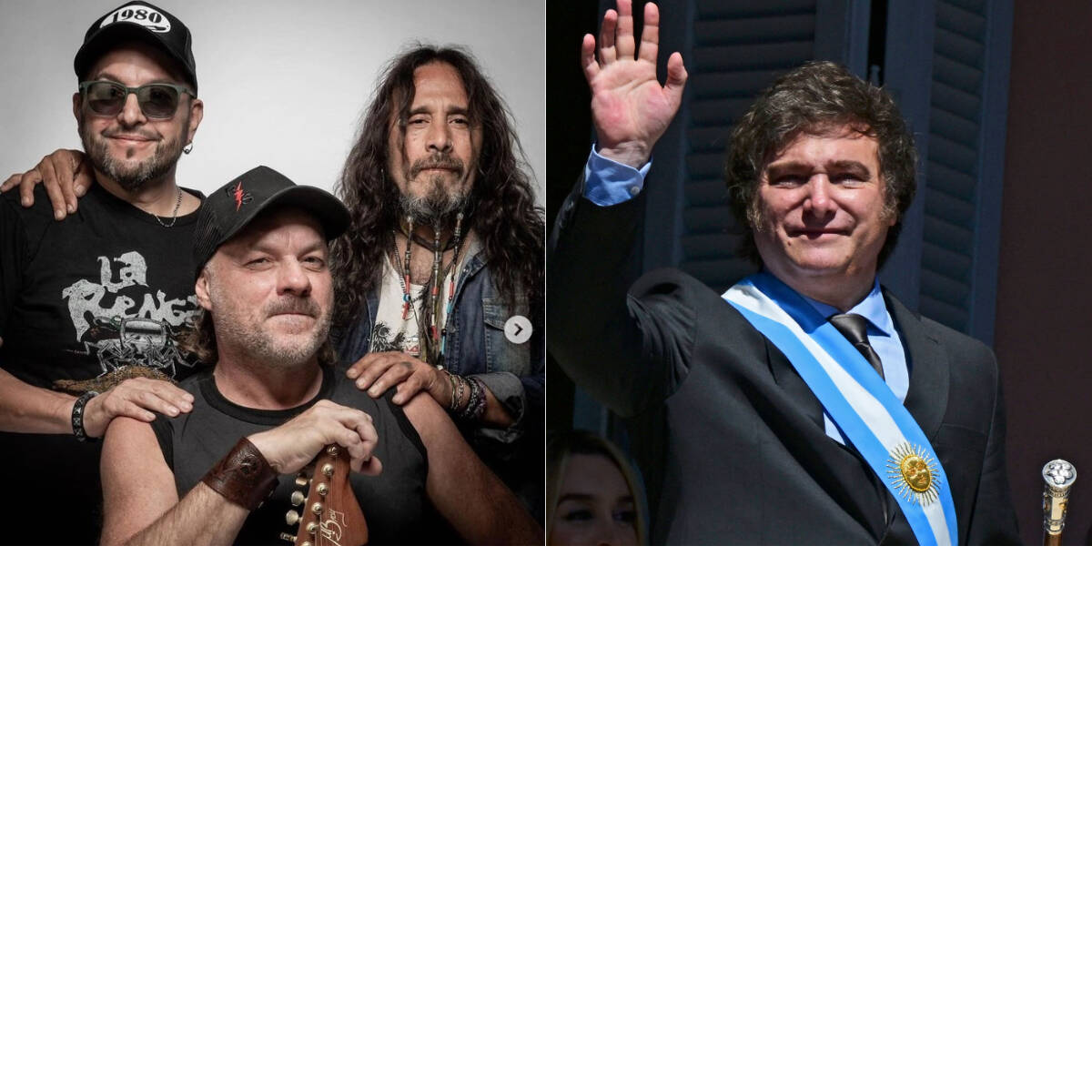 Grupo de rock critica duramente a Javier Milei por usar su música