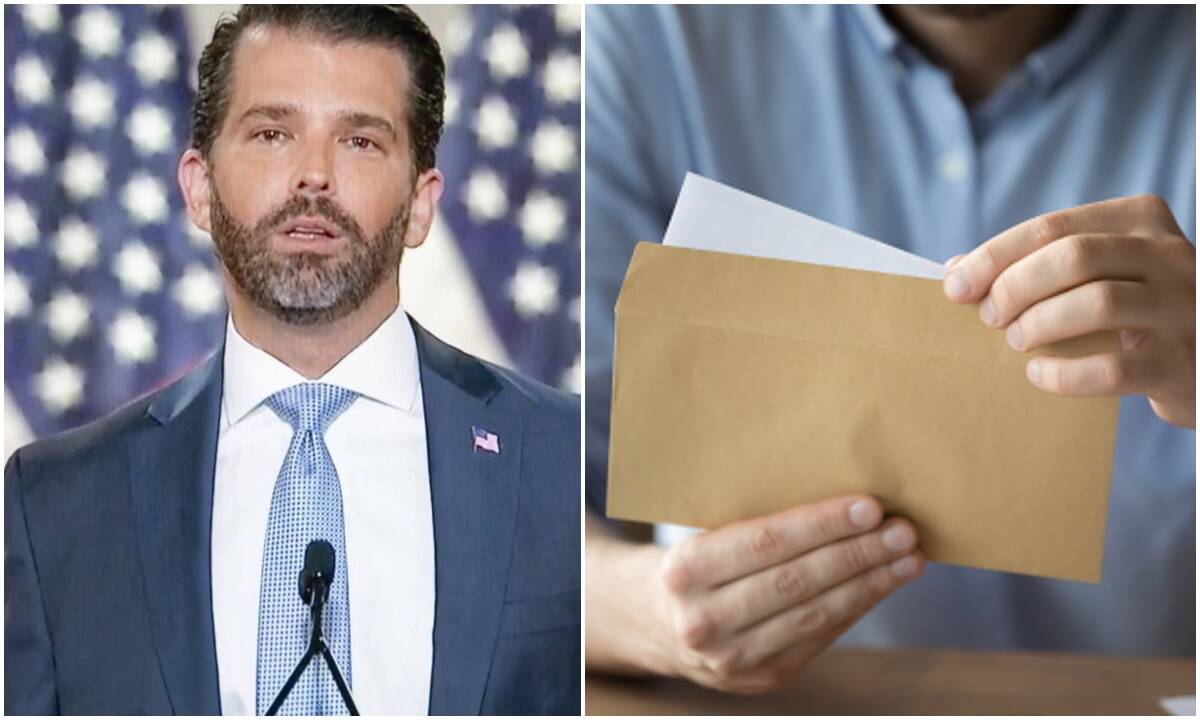 El Hijo Mayor De Trump Recibe Una Carta Con Un Polvo Blanco