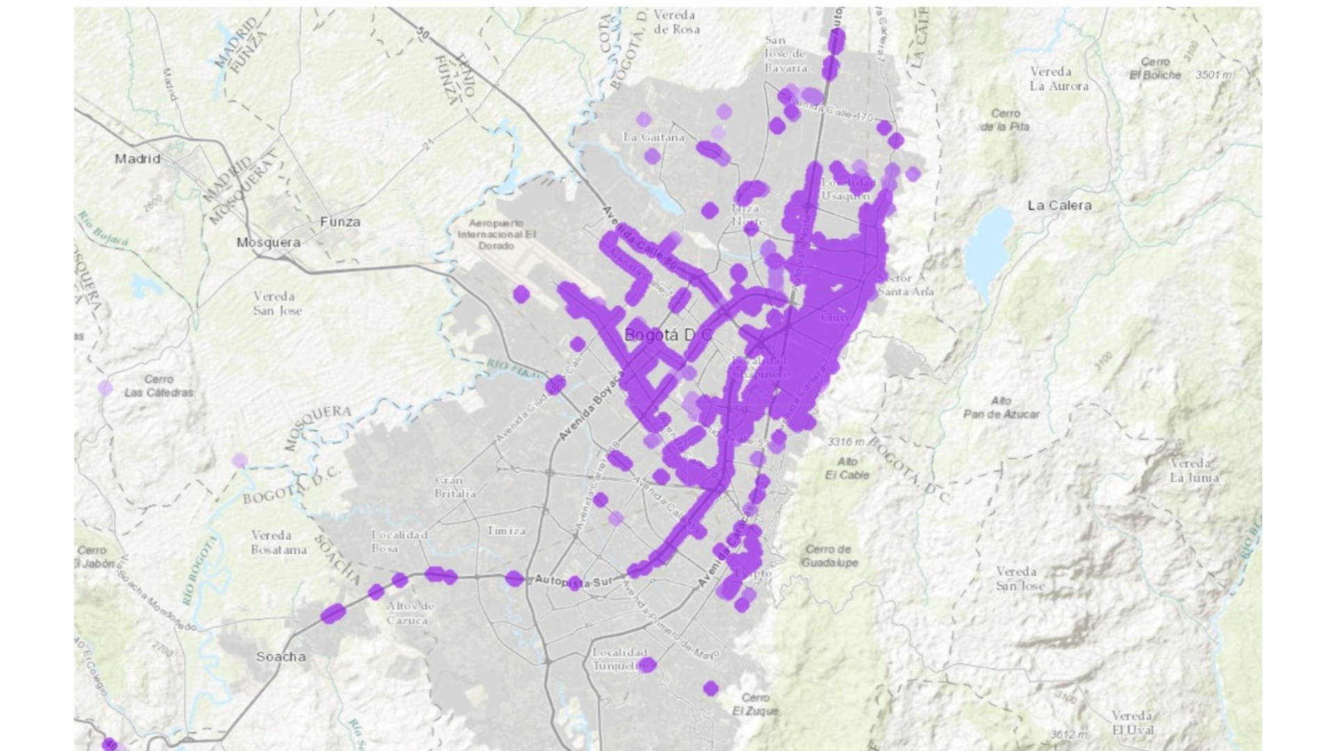 Mapa: estas son las zonas de Bogotá donde ya hay cobertura de red ...
