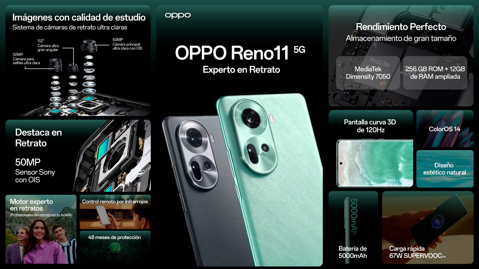 Oppo Reno 11 5G en Colombia: estas son sus características y precio