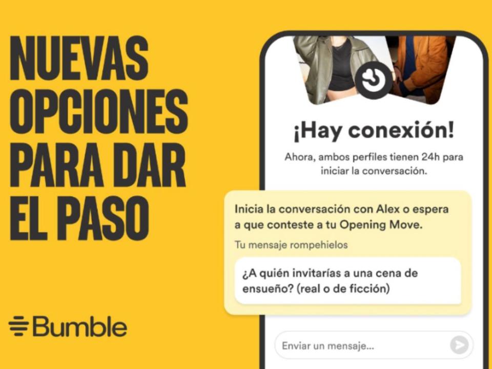 Novedades de Bumble: las mujeres ya no tienen que dar el primer paso