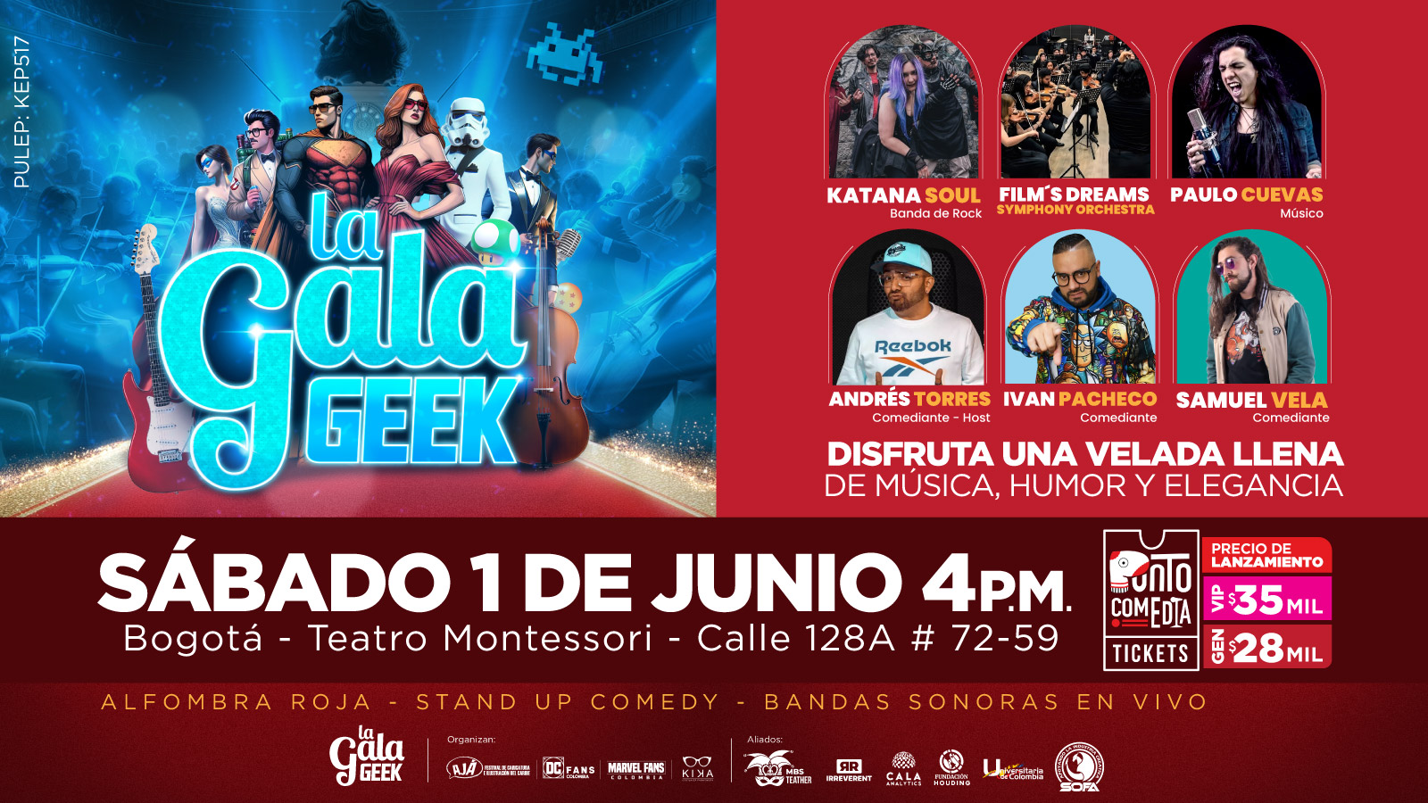La Gala Geek llega a Bogotá: conozca a los invitados, precios y el día